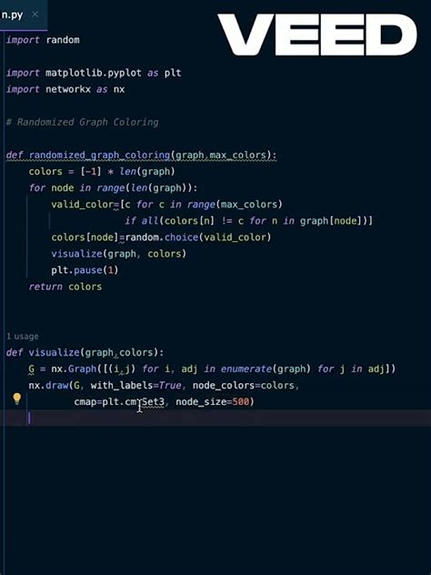 Implementing Randomized Graph Coloring With Visualization