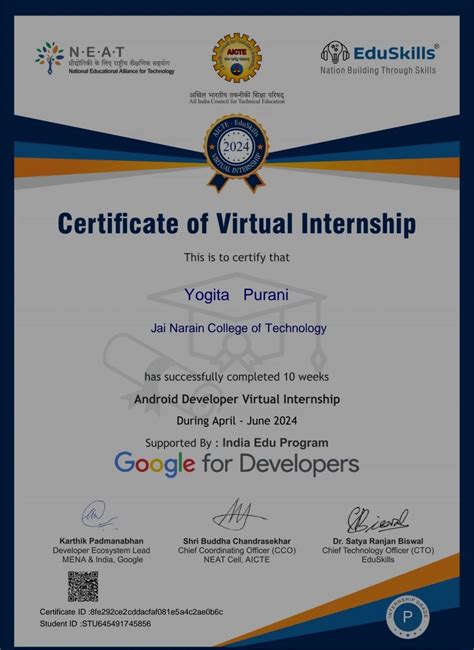 yogita purani on linkedin aicteinternship aicte eduskills
