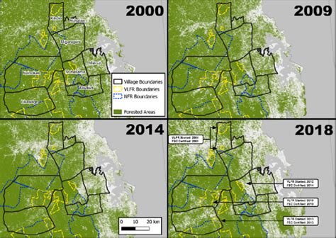Overview Of Forested Areas In Study Villages And Location Of Forest