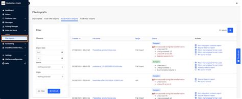 error reports