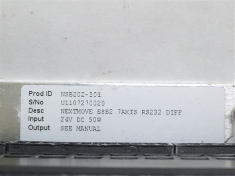 Baldor Nsb202 501 Multi Axis Servo Controller 24vdc 50w Austin