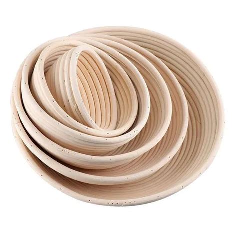 Bread Fermentation Bowl Baking Utensils Round Imitation Rattan Bowl