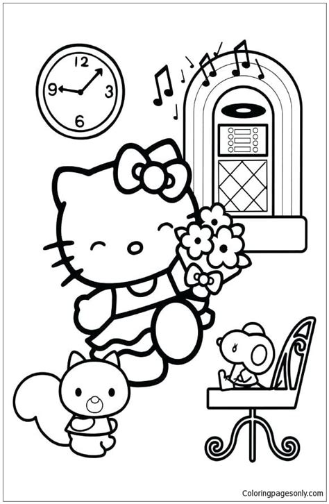 Coloring Pages Hello Kitty And Friends