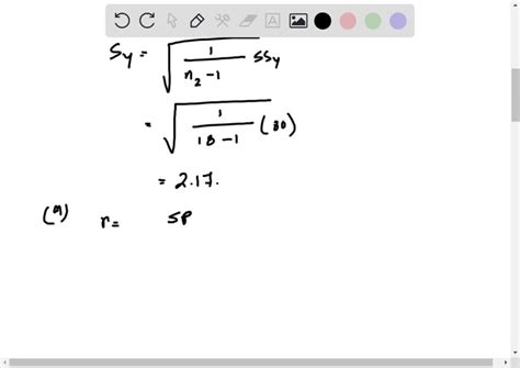 SOLVED A Set Of X And Y Scores Has Mx 8 SSx 20 My 10 SSy 80 And SP 10 What Is Teh