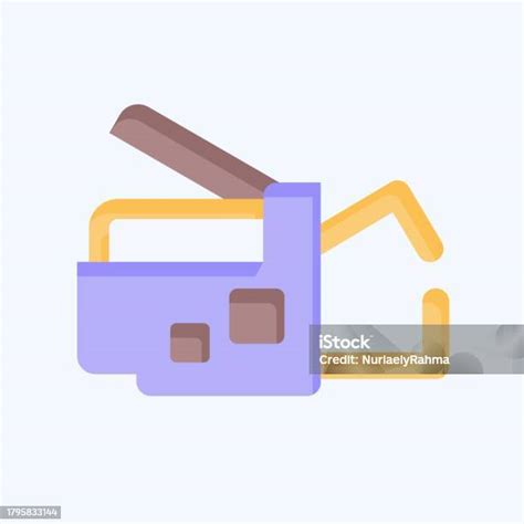 아이콘 스폿 용접 용접기 장비 기호와 관련이 있습니다 플랫 스타일 심플한 디자인 편집 가능 간단한 일러스트레이션 공장 산업 건물에 대한 스톡 벡터 아트 및 기타 이미지