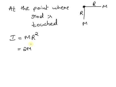 Solved Consider Two Equal Masses M Attached To The Ends Of Massless Rods Of Length R As Shown