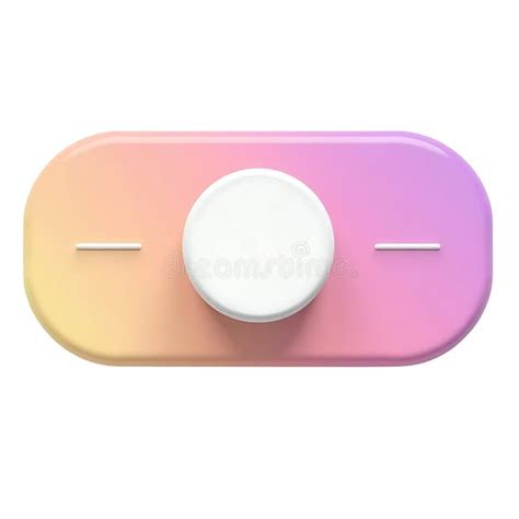 Pastel Gradient Toggle Switch Button Ui Design Element Stock Image