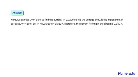 Solved An Inductor With An Inductance Of3 6 H Is Connected To A 480 V 60 Hz Line How Much