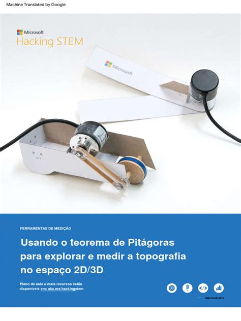 Usando O Teorema De Pitágoras Para Explorar E Medir A Topografia No Espaço 2d3d Pdf