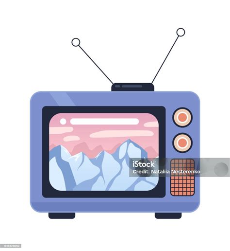 1980 년대 Tv 2d 만화 개체에 바위 산 1970 1979 년에 대한 스톡 벡터 아트 및 기타 이미지 1970 1979