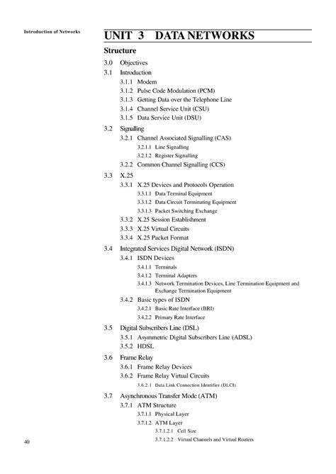 Unit 3 Lecture Notes Introduction Of Networks Unit 3 Data Networks