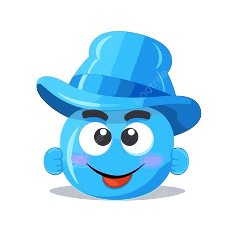 파란색 모자 클립 아트 재미있는 미소로 파란색 만화 캐릭터 벡터 파란 모자 클립 아트 만화 Png 일러스트 및 벡터 에 대한 무료 다운로드 Pngtree