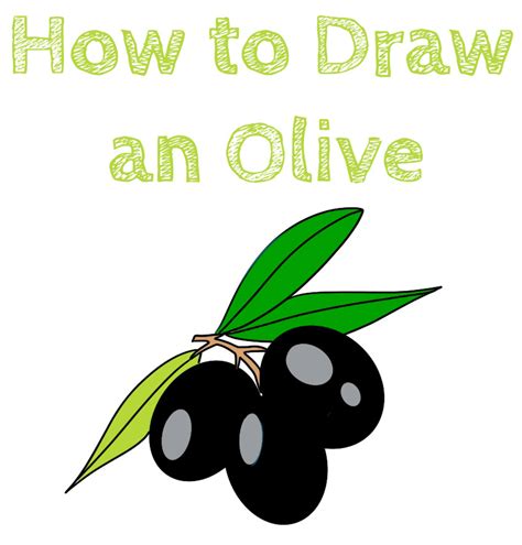 How To Draw An Olive How To Draw Easy