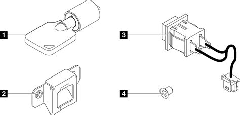 Thinkedge Se350 V2 Anti Tampering Keylock Kit Lenovo Server Options
