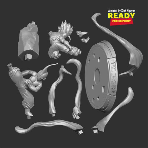 Gohan Vs Buu Fan Art 3d Model By Sinh Nguyen