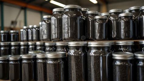 Stack Of Glass Jars In Warehouse Stock Illustration Illustration Of Grinder Bottle 327969563