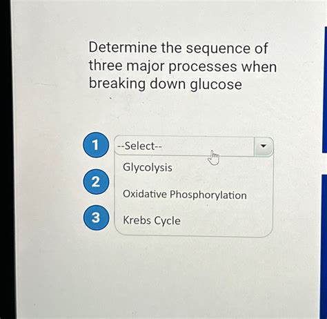Solved Determine The Sequence Of Three Major Processes When