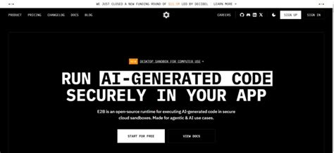 E2b Ai Code Execution Platform