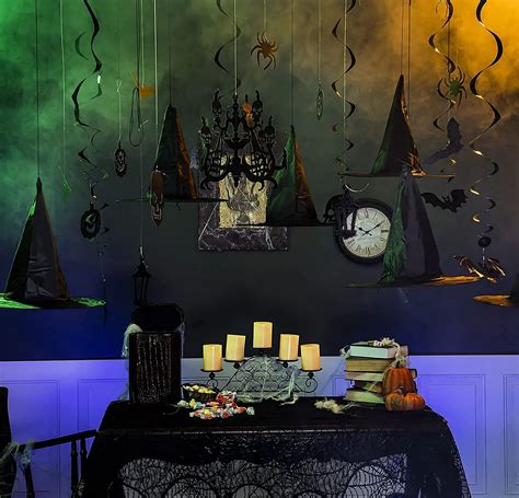 Decorating For Halloween With Hanging Witch Hats