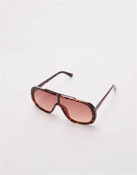 And Other Stories Oversized Retro Aviator Sunglasses In Tortoise With