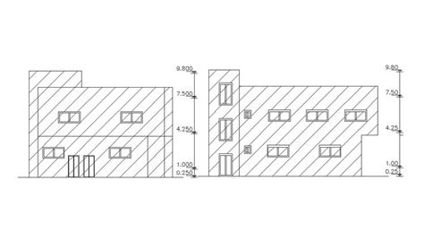 Residential House Elevation Drawing
