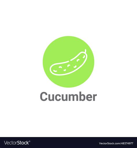 Cucumber Logo Royalty Free Vector Image Vectorstock