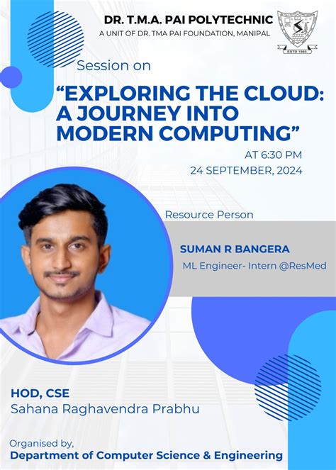 Tech Cloudcomputing Cloud Suman R Bangera Be Mtech