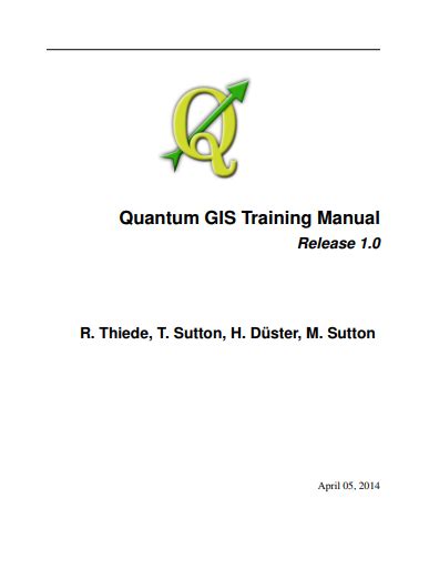 geoscience remote sensing and gis free download qgis training manual