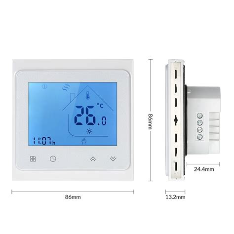 Water Heating Thermostat Touchscreen Backlight Lcd Grandado