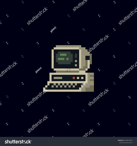 Retro Personal Computer Terminal Console Commands Stock Vector Royalty Free 1645810507