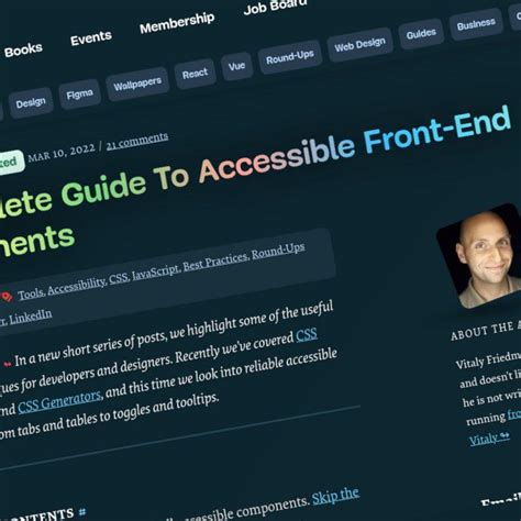 Una Guía Completa De Componentes Front End Accesibles Wd5 Web Design