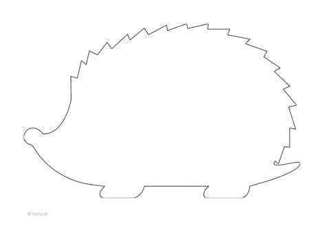 Igel Vorlage Zum Ausdrucken Und Basteln Vorla Ch