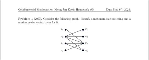 solved problem 1 20 ﻿consider the following graph