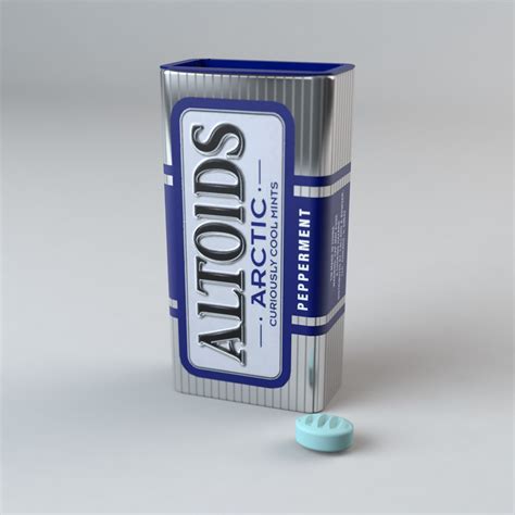 altoids mints peppermint 3d c4d