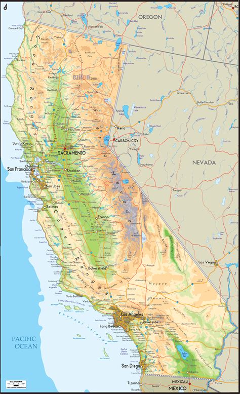 Great Basin Physical Map