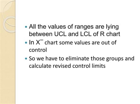 X And R Charts PPTX Science