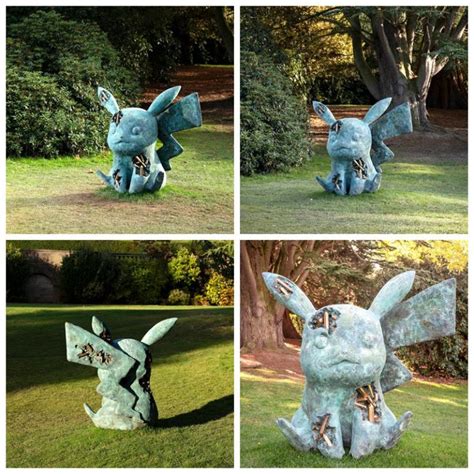 Life Size Bronze Pikachu Statue