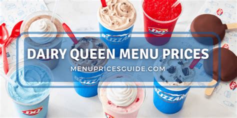 Dairy Queen Menu Prices 2024 Menu Prices Guide
