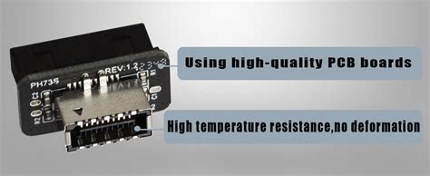 Usb 3 2 Gen 1 To Gen 2 Header Adapter Front Panel Socket Key A Type E To 20pin