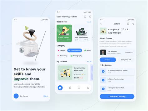 E Learning Mobile App Behance