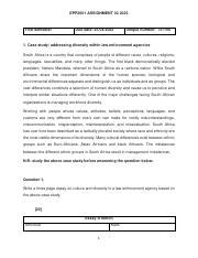 EPP2601 Assignment 2 Pdf EPP2601 ASSIGNMENT 02 2023 First Semester Due Date 25 04 2022 Unique