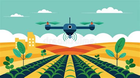 Using Realtime Data A Smart Drone Maps Out A Farmers Soybean Field Identifying Areas Of Uneven