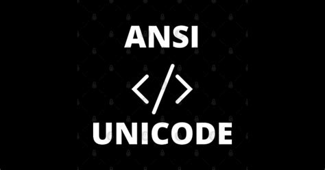 ANSI VS UNICODE Unicode Sticker TeePublic