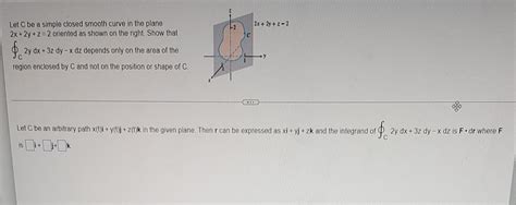 solved let c be a simple closed smooth curve in the plane