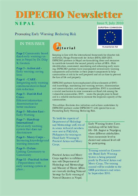 Pdf Community Based Flood Early Warning System In Nepal