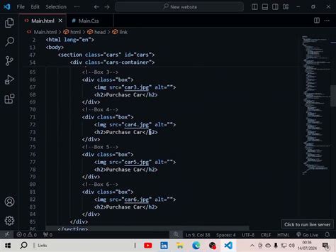 asad ullah on linkedin webdevelopment html css carwebsite
