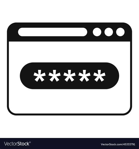 Secured Surfing Icon Simple Data Code Royalty Free Vector
