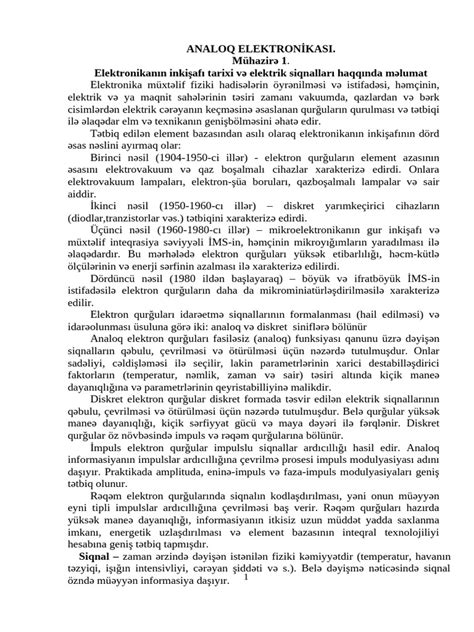 Analoq Elek Sı Müh Pdf