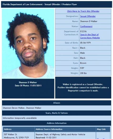 List Details Sex Predators And Offenders Of Melbourne Space Coast Daily