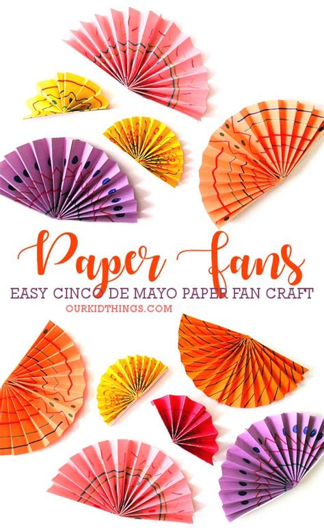 Cinco De Mayo Paper Fan Craft Mexico Crafts For Preschoolers Cinco